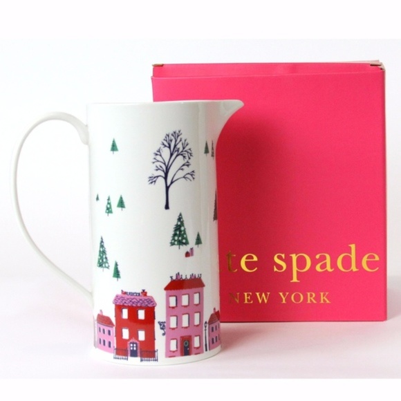 kate spade | Other | Kate Spade Arbor Village Holiday Pitcher 85 Nib ...